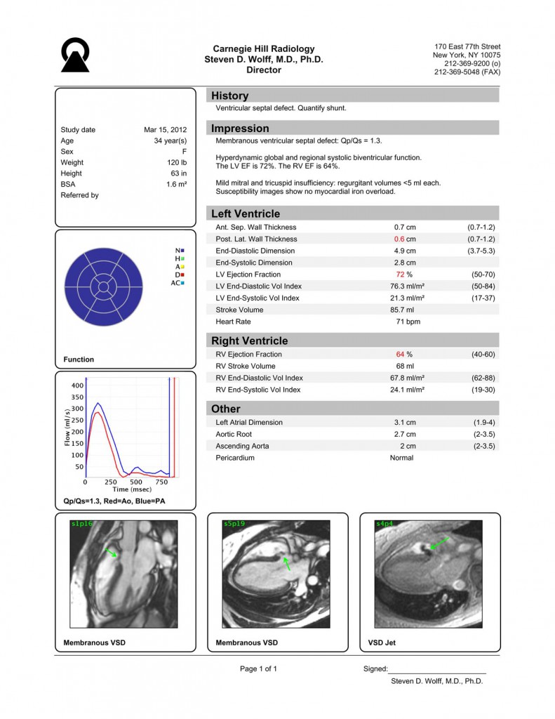 Ventricular Septal Defect - Cardiac MRI